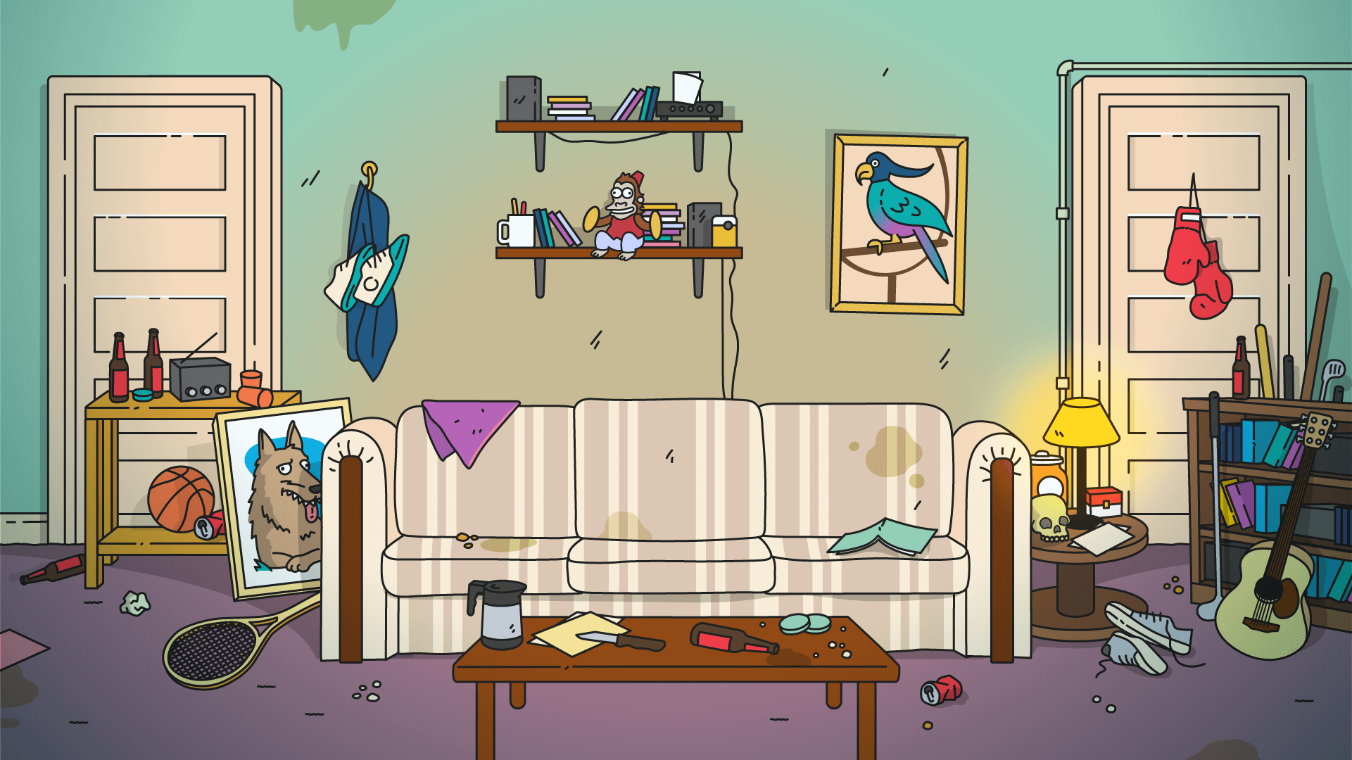 7 Iconic TV Living Rooms Get a Makeover from The Simpsons - Doors & More